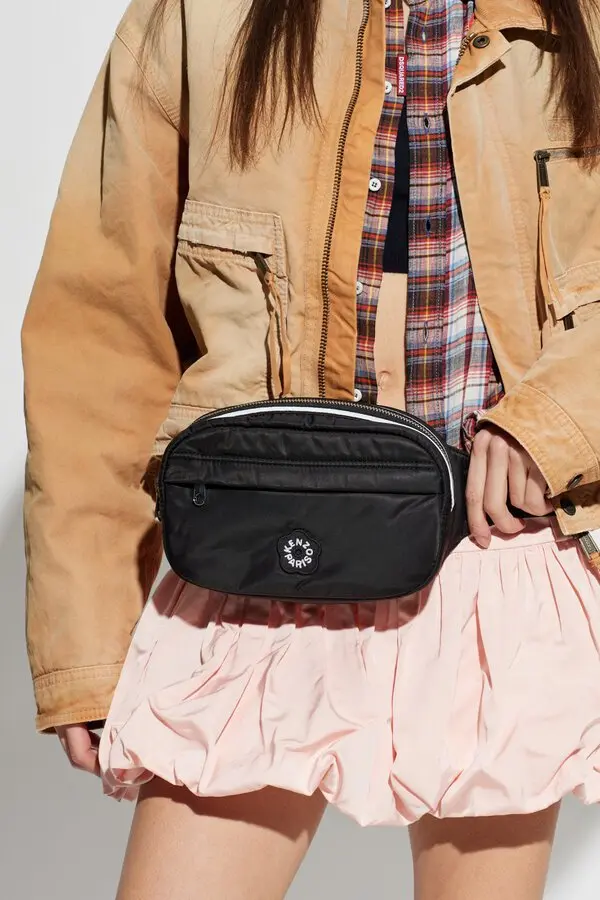 Kenzo Belt Bag With Logo - Black