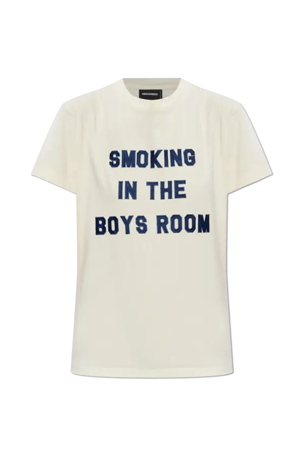 Dsquared2 T-shirt With Patch - Cream