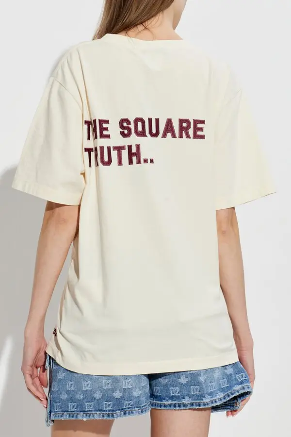 Dsquared2 T-shirt With Print - Cream
