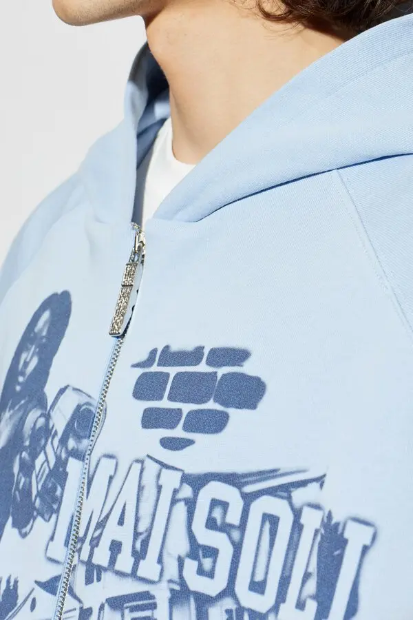 PDF Printed Zip-up Cotton Hoodie
