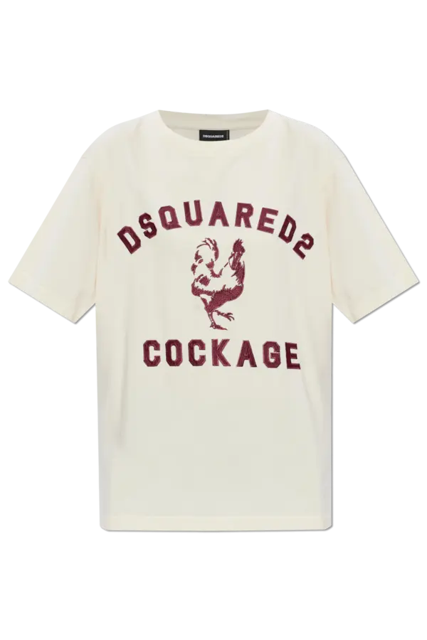 Dsquared2 Logo T-shirt - Cream