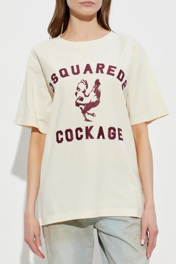Dsquared2 Logo T-shirt - Cream