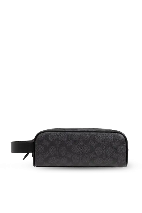COACH Cosmetic Bag With Logo - Black