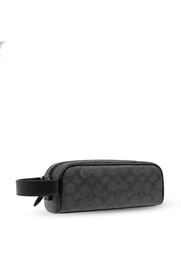 COACH Cosmetic Bag With Logo - Black