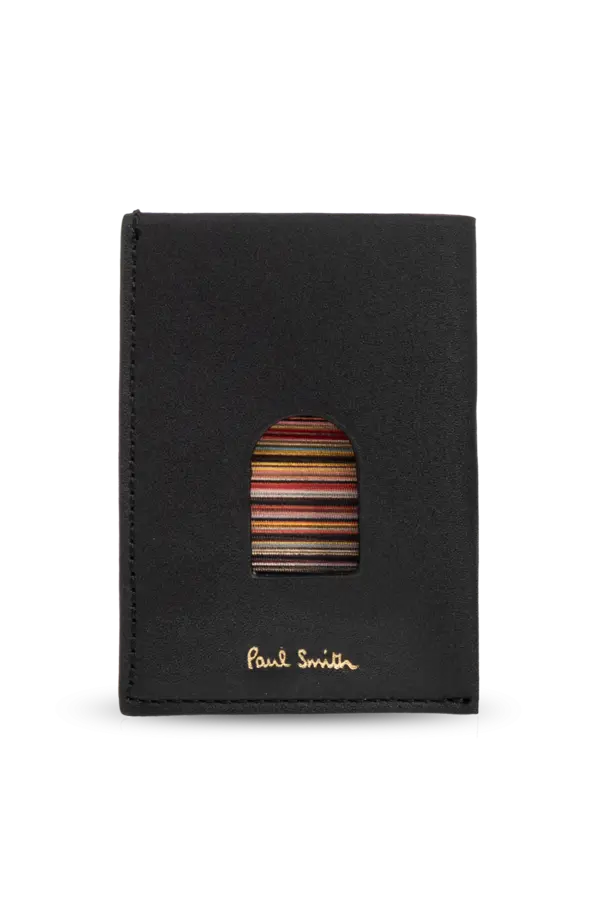 Paul Smith Leather Card Holder - Black