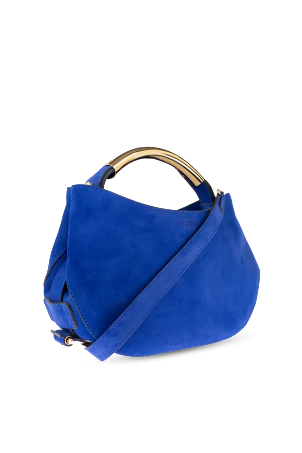 Moschino Suede Handbag - Blue