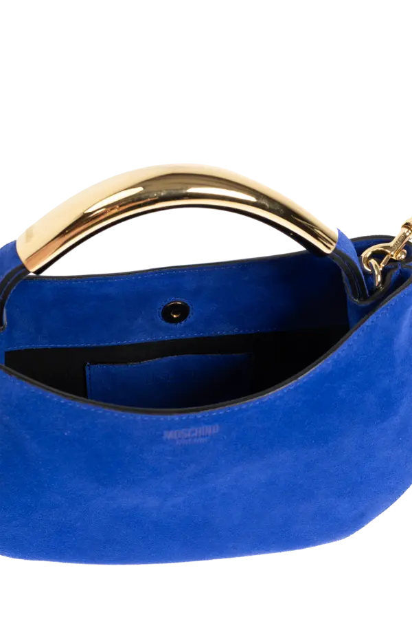 Moschino Suede Handbag - Blue