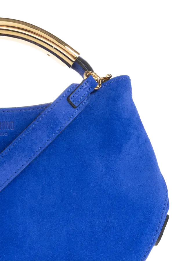 Moschino Suede Handbag - Blue