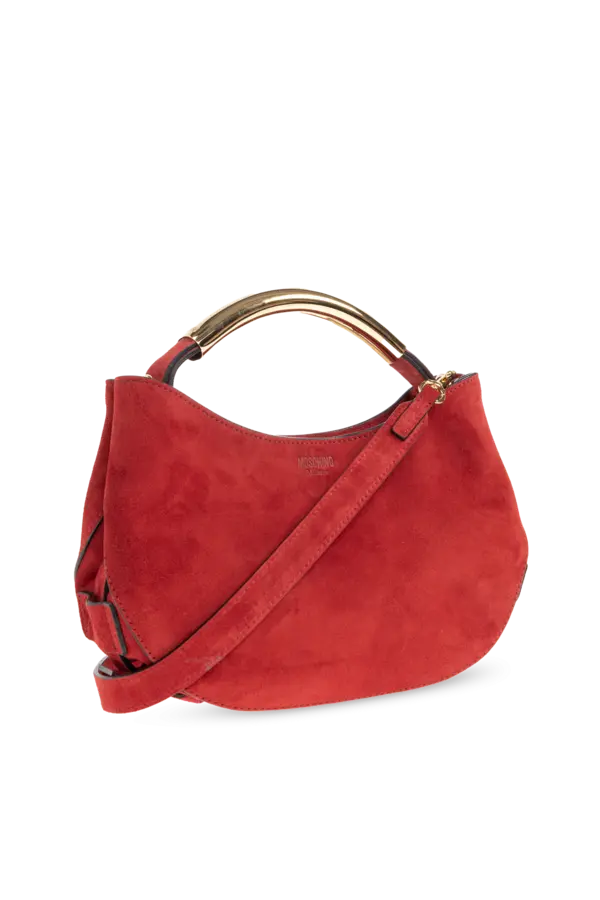 Moschino Suede Handbag - Red