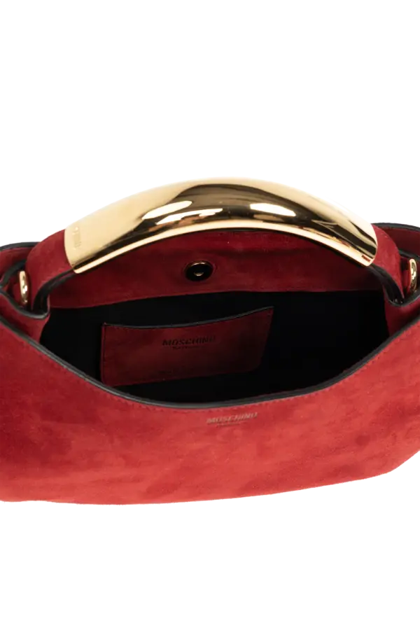 Moschino Suede Handbag - Red