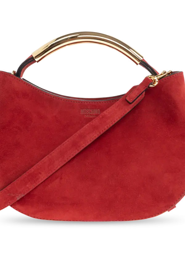 Moschino Suede Handbag - Red