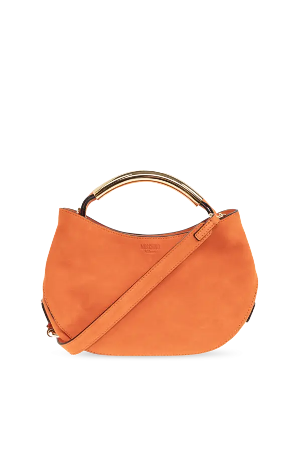 Moschino Suede Handbag - Orange