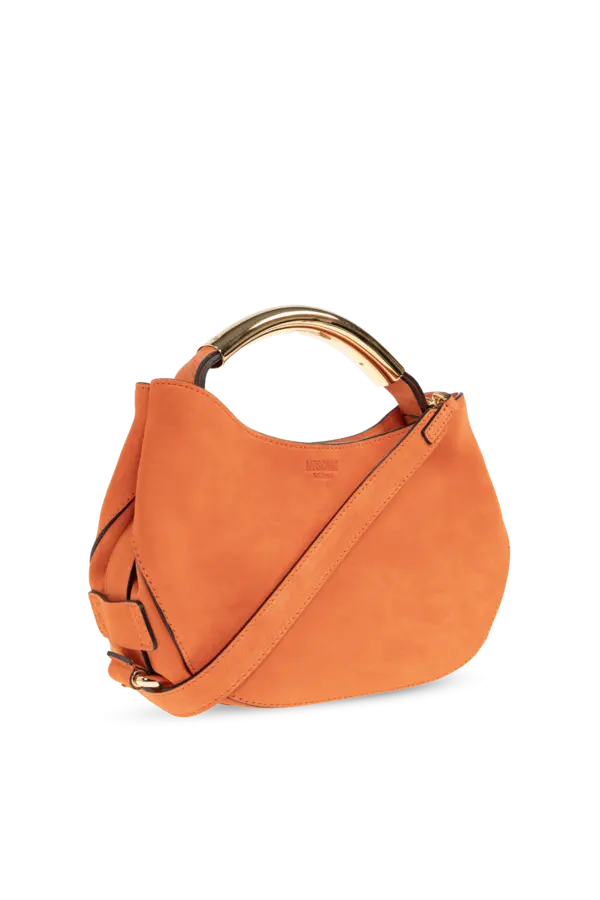 Moschino Suede Handbag - Orange