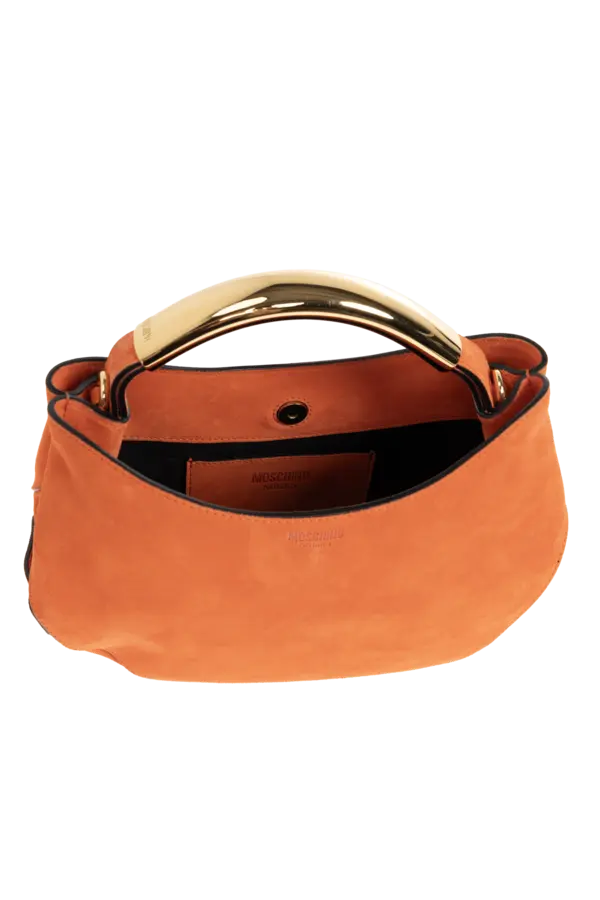 Moschino Suede Handbag - Orange