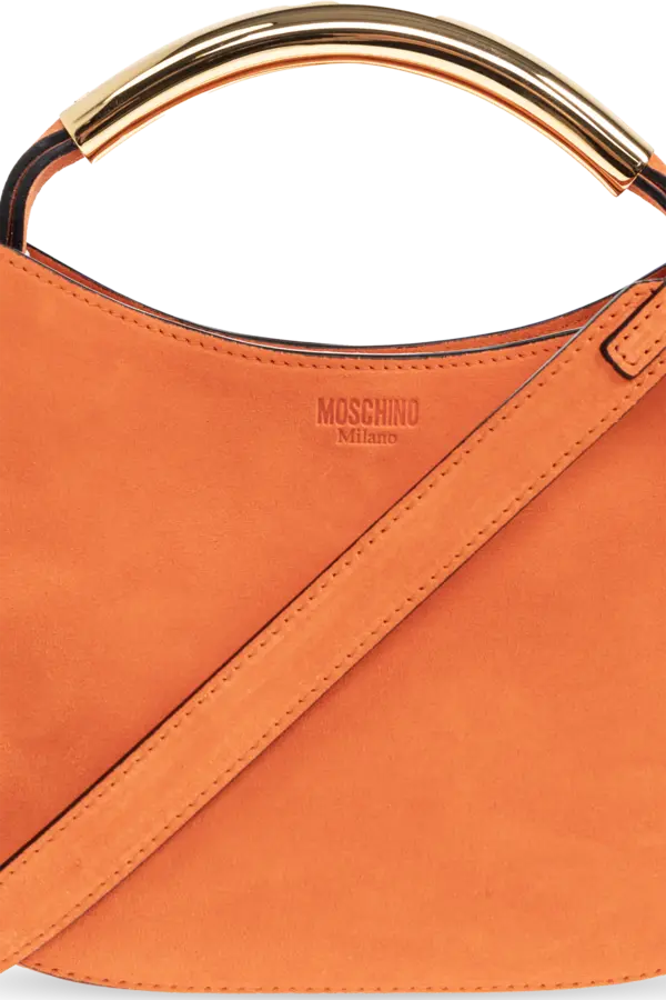 Moschino Suede Handbag - Orange