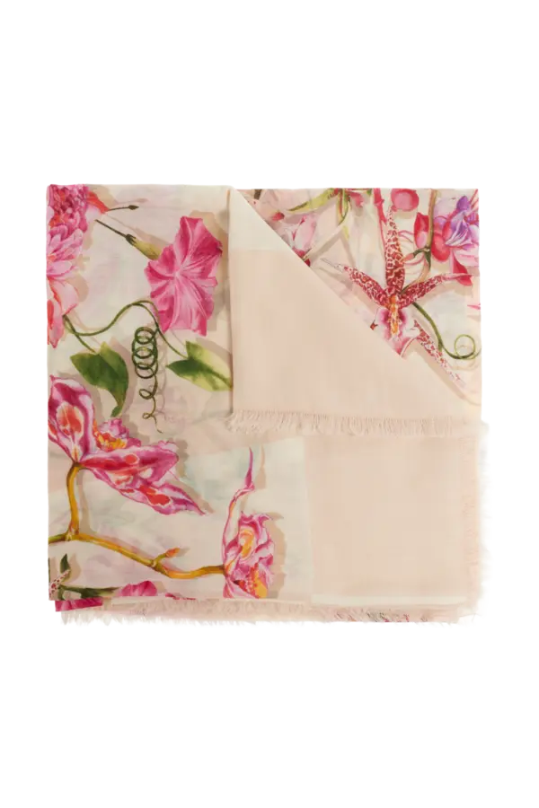 FERRAGAMO Woolen Scarf - Cream