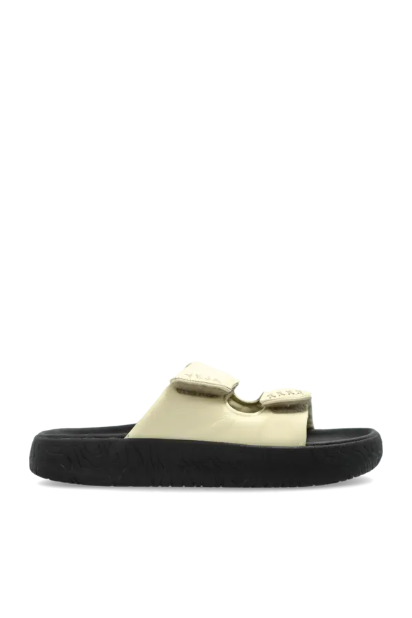 VEJA Etna Bold Leather Slides - Cream
