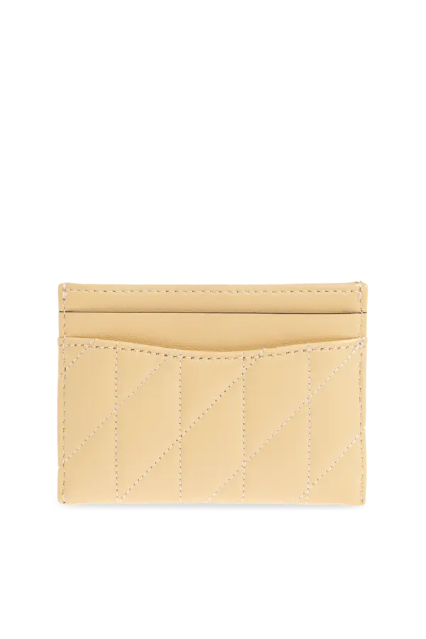COACH Leather Card Holder - Yellow