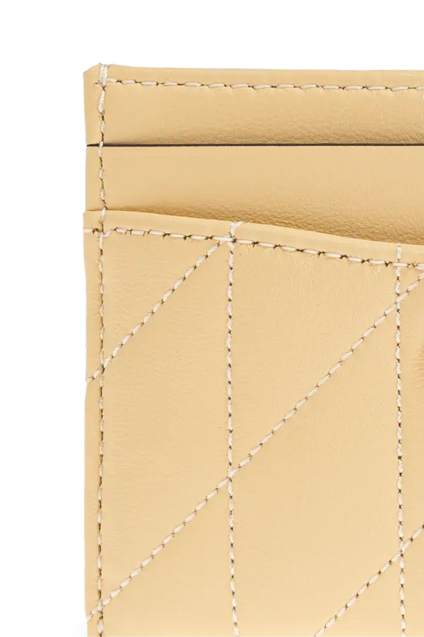 COACH Leather Card Holder - Yellow