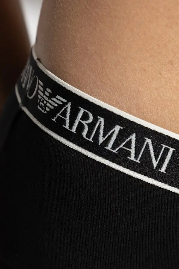 Emporio Armani Cotton Briefs - Black