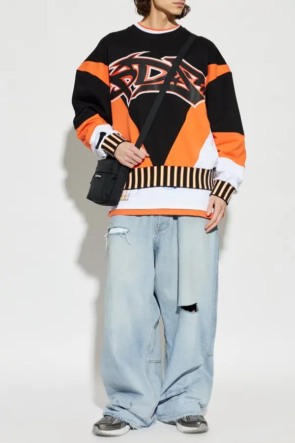 PDF Printed Oversized Sweatshirt