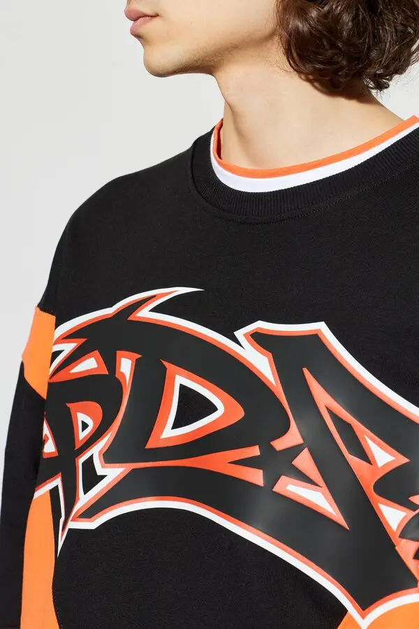 PDF Printed Oversized Sweatshirt