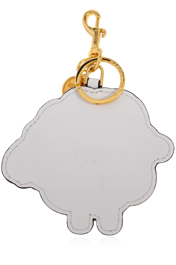 Moschino Keychain With Lamb Pendant