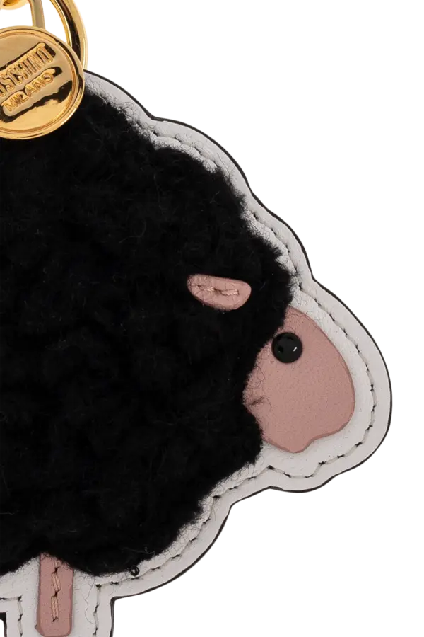 Moschino Keychain With Lamb Pendant
