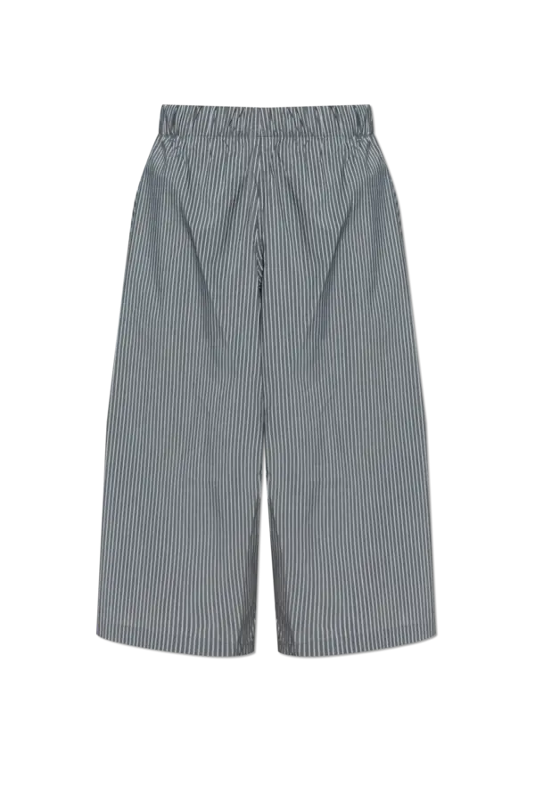 PDF Striped Bermuda Shorts - Grey