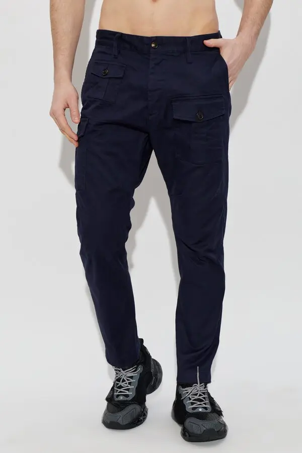 Dsquared2 Cargo Trousers - Navy Blue