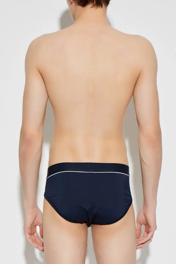 Emporio Armani Briefs With Logo Waistband