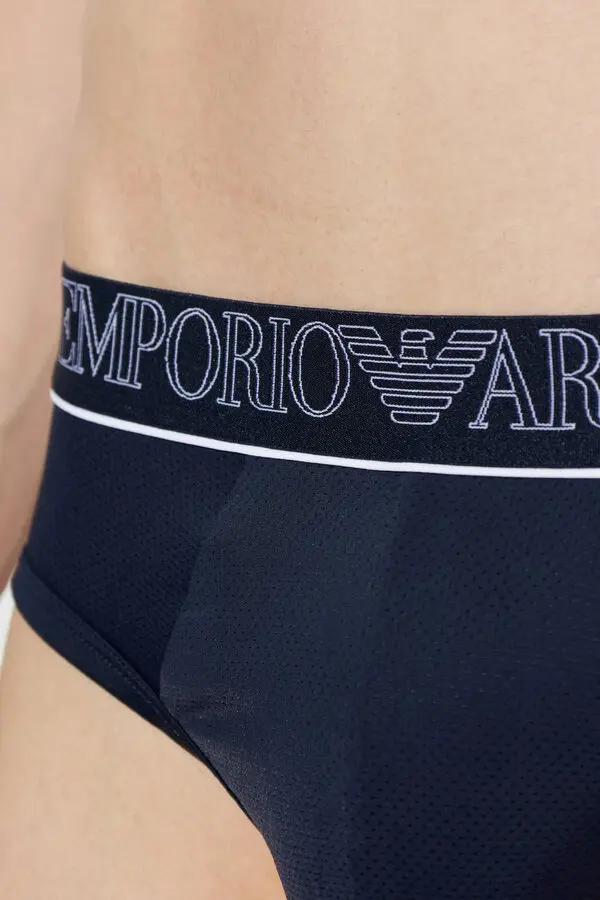 Emporio Armani Briefs With Logo Waistband