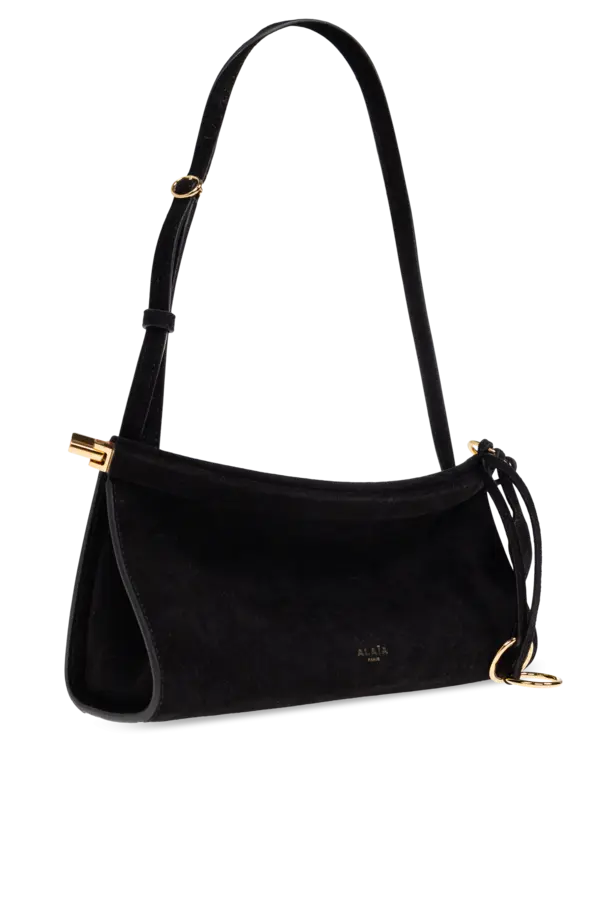 Alaïa East West Small Shoulder Bag - Black