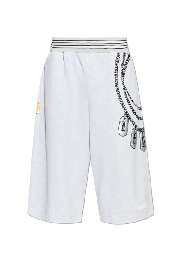 PDF Sweatshorts With Print - Grey