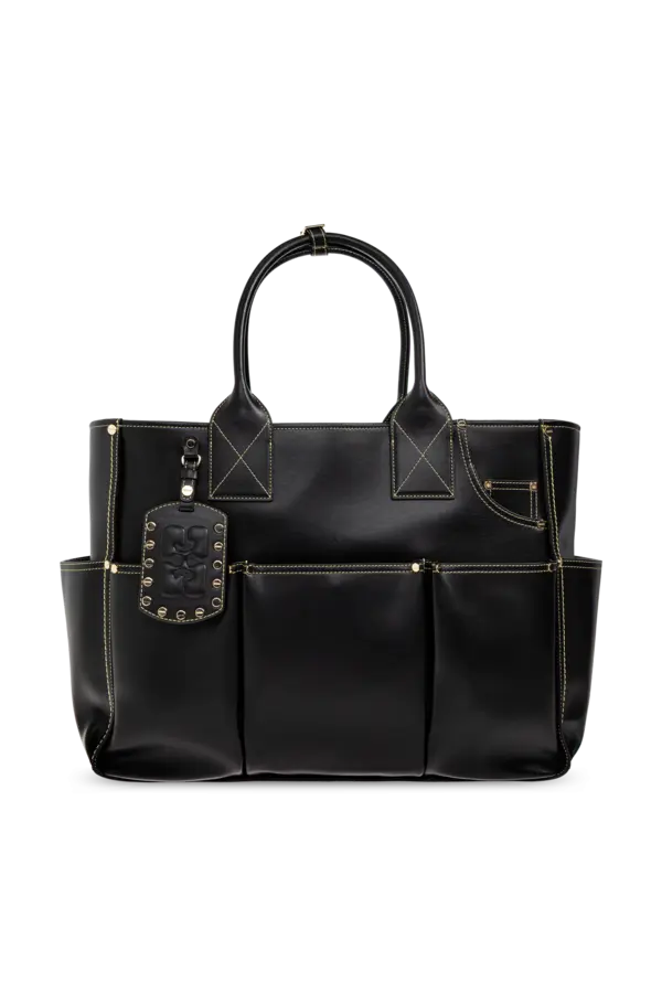 GANNI Shopper Bag - Black