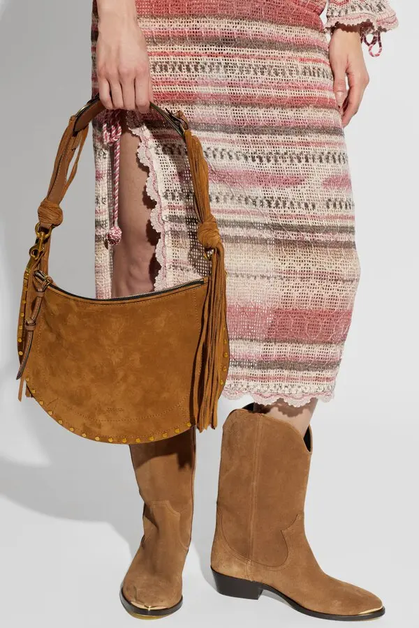 Isabel Marant Oskan Soft Shoulder Bag - Brown
