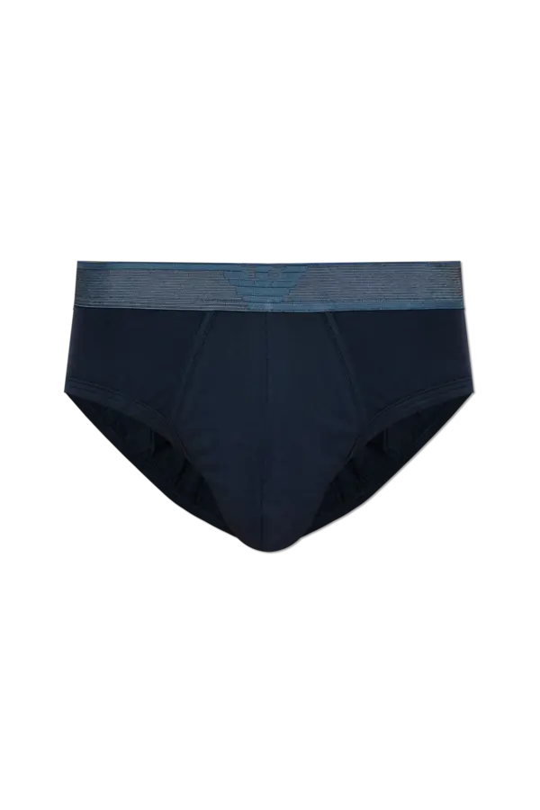 Emporio Armani Briefs With Logo - Navy Blue