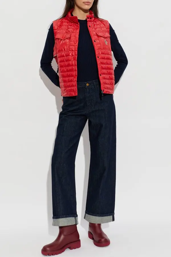 Moncler Day-namic Down Vest - Red