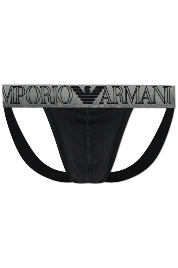 Emporio Armani Jockstraps With Logo - Black
