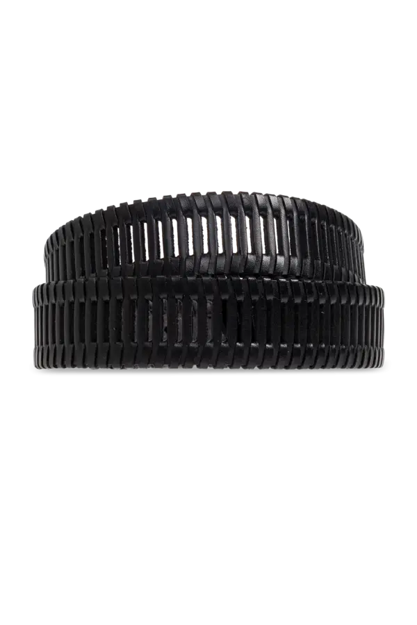 FERRAGAMO Leather Belt - Black