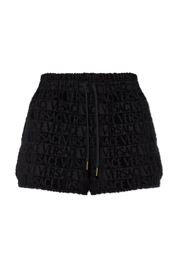 Versace Logo Shorts - Black