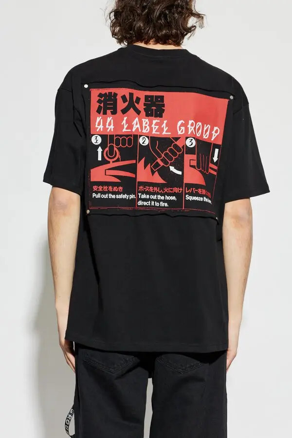 44 LABEL GROUP T-shirt With Print - Black