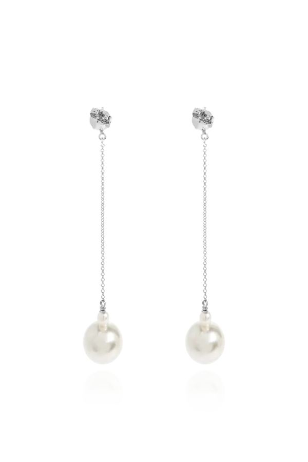 FORTE_FORTE Long Pearl Drop Earrings