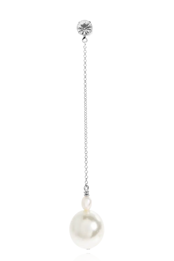 FORTE_FORTE Long Pearl Drop Earrings