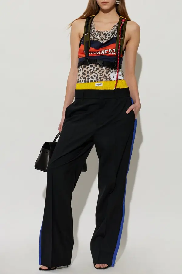 Dsquared2 Wool Pleated Trousers