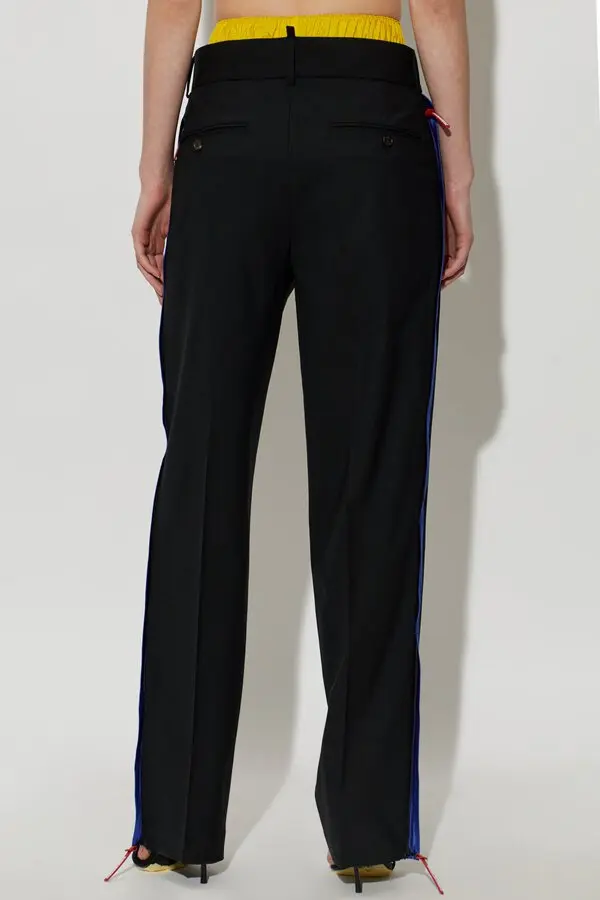 Dsquared2 Wool Pleated Trousers