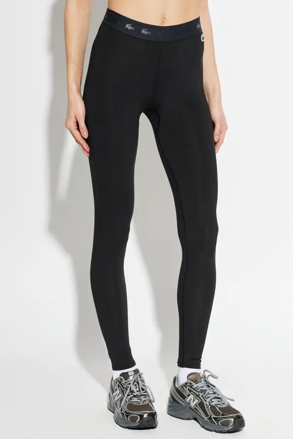 Lacoste Leggings With Logo Patch