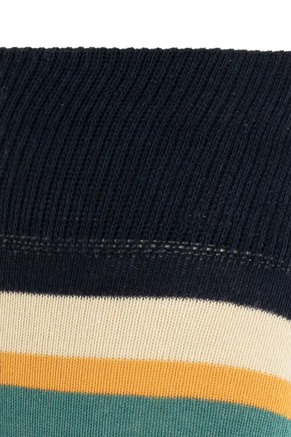 Paul Smith Striped Pattern Crew Socks - Multicolour