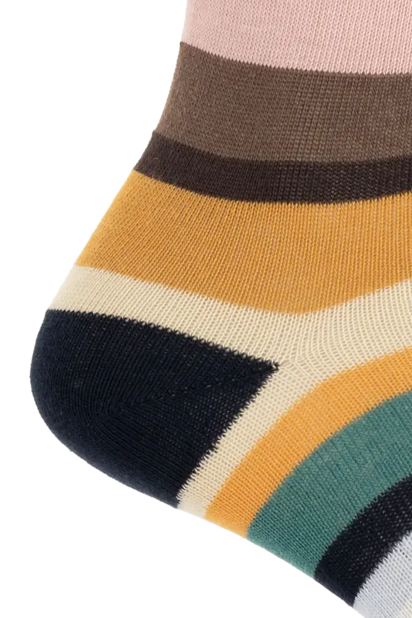 Paul Smith Striped Pattern Crew Socks - Multicolour