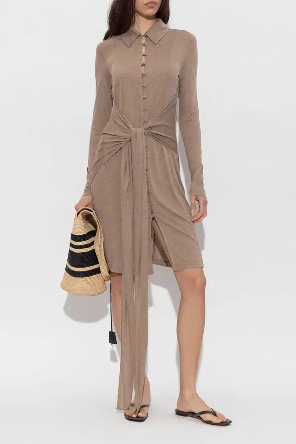 GANNI Dress With Tie Detail